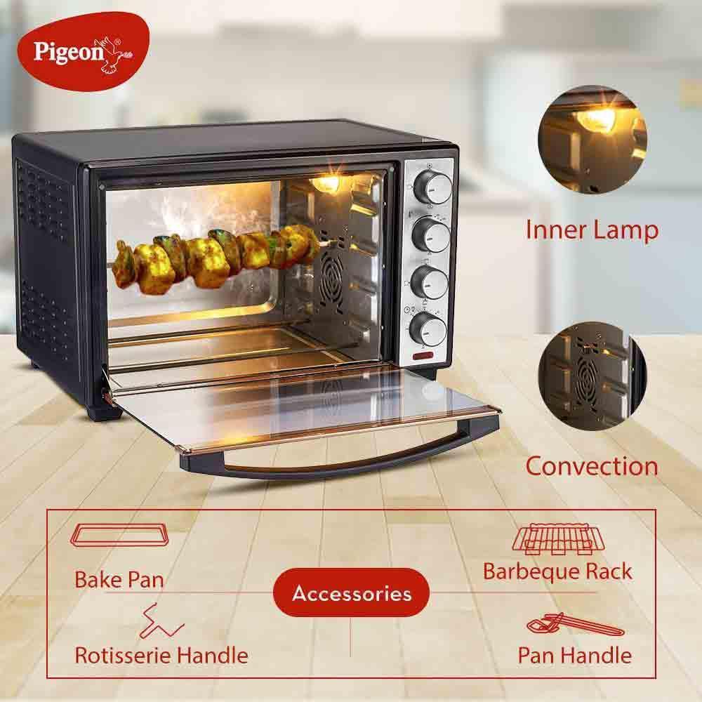 Pigeon 30L Electric Oven with Convection Bake Grill Toast Pai International